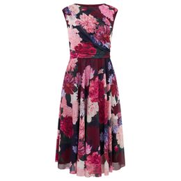 Apart Kleid Damen Gr&ouml;&szlig;e 46 magenta / hellpink / weinrot Winterkleid