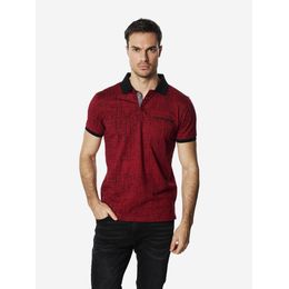 Koroshi Poloshirt Herren Gr&ouml;&szlig;e XXL rot / schwarz