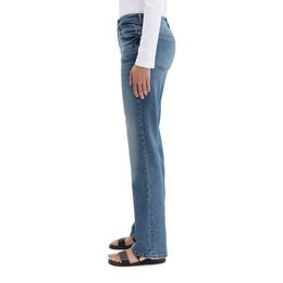 Marc O'Polo MARC O'POLO Damen Schlagjeans "aus Organic-Cotton-Mix-Stretch", blau, Gr. 27, unifarben, Obermaterial: 98% Baumwolle, 2% Elasthan, Jeans