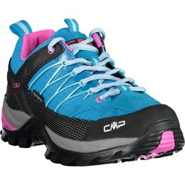 CMP Damen Wanderschuh "Wmns Rigel Low Waterproof", Gr. 42, blau, Leder, Synthetik, Textil, Schuhe, wasserdicht