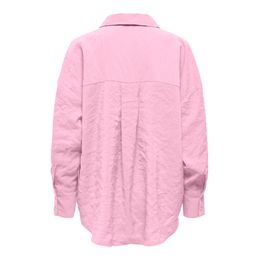 Only Damen Hemdbluse "ONLZAZIMA L/S LOOSE SHIRT WVN NOOS"pink lady, Gr. S, unifarben, Web, Obermaterial: 84% Modal, 16% Polyester, Blusen