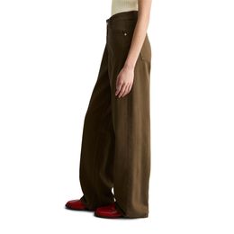 Marc O'Polo Damen Weite Jeans "aus Organic Cotton-Lyocell-Modal-Mix", braun, Gr. 28, MARC O'POLO DENIM, unifarben, Obermaterial: 67% Baumwolle, 33% Lyocell, Jeans