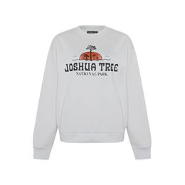 Antargo Sweatshirt 'Printed Sweatshirt' Damen Gr&ouml;&szlig;e XS offwhite