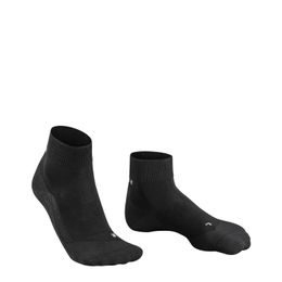 Falke Damen Laufsocken "RU4 Light Performance Short", Gr. 37schwarz melange, Materialmix, Socken, leichte Laufsocke mit mittlerer Polsterung,