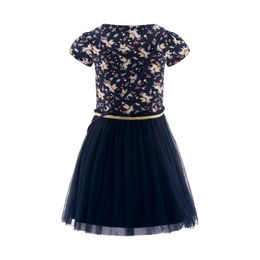 happy girls M&auml;dchen Sommerkleidnavy, Gr. 104, bedruckt, Jersey, Obermaterial: 95% Baumwolle, 5% Elasthan. Futter: 100% Polyester. Unterteil: 100%