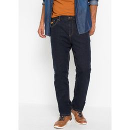 bonprix Herren Gerade Jeans "Thermo Classic Fit Stretch-Jeans mit w&auml;rmendem Fleecefutter", blau, Gr. 60, Obermaterial: 98% Baumwolle, 2% Elasthan.