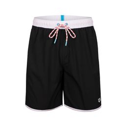 arena Beach Short 'ICONS TEAM STRIPE' Herren Gr&ouml;&szlig;e XXXL schwarz / wei&szlig;