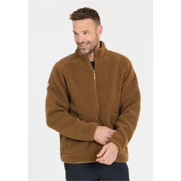 WHISTLER Herren Fleecejacke "Pioneer", braun, Gr. M, unifarben, 100% Polyester, Jacken, mit atmungsaktiver Eigenschaft