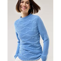 Walbusch Baumwoll-Pullover Wellenzopf
