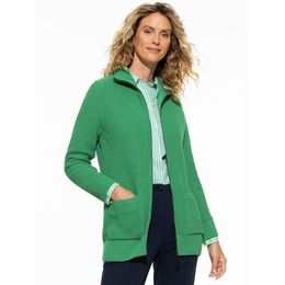 Walbusch Zip-Longstrickjacke