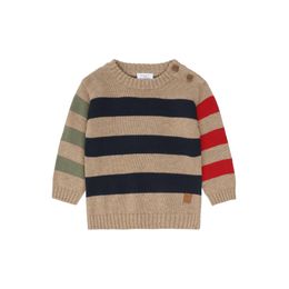 HUST & CLAIRE Hust & Claire Pullover 'Pilou' Jungen Gr&ouml;&szlig;e 68 dunkelbeige / marine / hellgr&uuml;n / rot