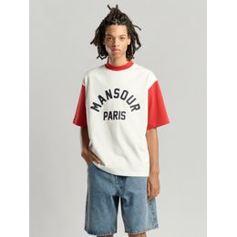 Mansour Shirt 'Paris College T-shirt' Herren Gr&ouml;&szlig;e XS rotmeliert