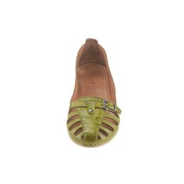 Gemini Damen Slipper, Gr. 38, gr&uuml;n, Glattleder, Schuhe