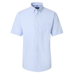 Casamoda Herren Kurzarmhemd "Casamoda Freizeithemd Kurzarm gestreift", blau, Gr. M, gestreift, 100% Baumwolle, Hemden