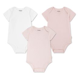 Jungen Body "HUGB 3PK BODYSUIT"huggies peachskin, Basic, Gr. 2, HUGGIES BABYWEAR, Jersey, Obermaterial: 100% Baumwolle, Bodys, aus Baumwolle