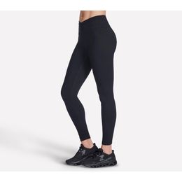 Skechers Damen Leggings "GOFLEX SLIM FL HW LEGGING", schwarz, Gr. M, Obermaterial: 79% Polyester, 21% Elasthan, Hosen, mit Innentasche im Bund,