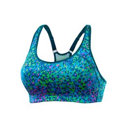active by Lascana LASCANA ACTIVE Damen Sport-BH, Gr. 80, bunt, Microtouch, Obermaterial: 76% Polyamid, 24% Elasthan, BHs, mit integrierten Schalen im Cup
