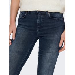 Only Damen Skinny-fit-Jeans "ONLBLUSH MID SKINNY DNM REA409 NOOS", blau, Gr. L, Denim/Jeans, Obermaterial: 92% Baumwolle, 6% Elastomultiester, 2%