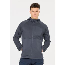 Outdoorjacke WHISTLER "Langley", Gr. 5XL, blau, grau, 76% Polyester, 17% Viskose, 7% Elasthan, unifarben, normal, ohne Ausschnitt, Jacken Outdoorjacke, aus atmungsaktivem Material