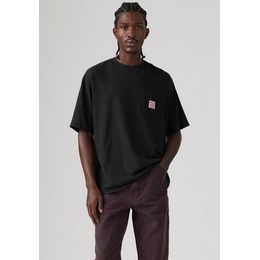 Levi's LEVI'S Herren T-Shirt "Workwear Tee", schwarz, Gr. XL, unifarben, Jersey, Obermaterial: 100% Baumwolle, Shirts, mit aufgesetzter Tasche