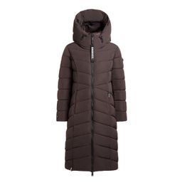 Khujo Damen Steppmantel "FISKA 2IN1 (EINSATZ HERAUSNEHMBAR)"moody plum, Gr. S, unifarben, 100% Polyester, M&auml;ntel