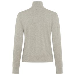 BOSS Orange Damen Rollkragenpullover "Faghettini Premium Damenmode"light, pastel grau 056, Gr. M, unifarben, Feinstrick, Obermaterial: 50% Baumwolle,