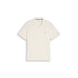 Tom Tailor Herren Resort Poloshirt im Used-Look, braun, Uni, Gr. XL