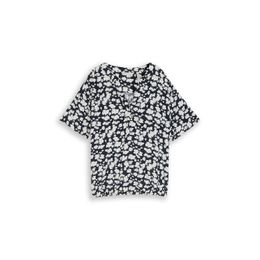Tom Tailor Damen Bluse mit Muster, blau, Gemustert, Gr. 36