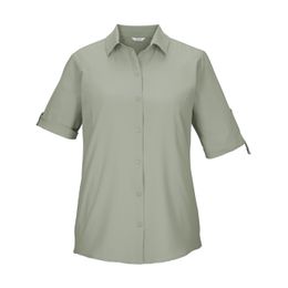 Funktionshemd Killtec "KOS 85 WMN WVN SHRT", Damen, Gr. 40, Normalgr&ouml;&szlig;en, grau (graugr&uuml;n), Obermaterial: 100% Polyester, Hemden, Schnelltrocknende Bluse, krempelbare &Auml;rmel, vielseitig kombinierbar