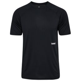 Hummel Damen Trainingsshirt "HMLPULSE WORKOUT T-SHIRT S/S"schwarz, Gr. L, Obermaterial: 100% Polyester, Shirts, f&uuml;r Fitness und sportliche