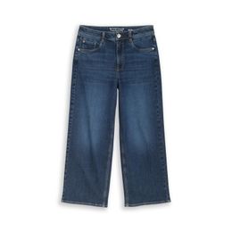Tom Tailor Damen TTNELMA CULOTTE Jeans, blau, Uni, Gr. 27/28