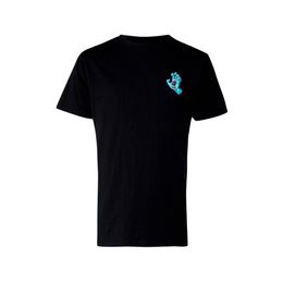 Santa Cruz T-Shirt 'Screaming Hand' Herren Gr&ouml;&szlig;e M neonblau / dunkelrot / schwarz / wei&szlig;