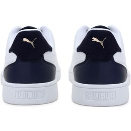 Puma Herren Sneaker "SHUFFLE", Gr. 42,5Puma wei&szlig;, Puma wei&szlig;, peacoat, Puma team gold, Synthetik, Schuhe, sportlicher Stil, niedrige Schuhh&ouml;he,