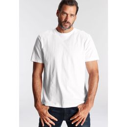MAN'S WORLD MAN'S WORLD Herren T-Shirt "neue Farben Preis-Leistungs Bestseller Auch in Gro&szlig;en Gr&ouml;&szlig;en", wei&szlig;, Basic, Gr. 52, unifarben, Single Jersey,
