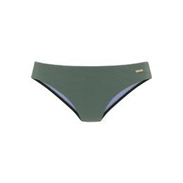 Sunseeker Damen Bikini-Hose "Loretta", gr&uuml;n, Gr. 32, Strukturmuster, unifarben, Polyamid, Badehosen, mit Strukturmuster