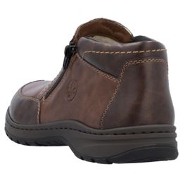 Rieker Herren Winterboots, Gr. 42, braun, Lederimitat, Schuhe, Winterstiefelette, Halbschuh mit beidseitigen Rei&szlig;verschl&uuml;ssen