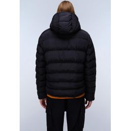 Napapijri Herren Funktionsjacke "A-TEREZ", schwarz, Gr. M, unifarben, Web, Obermaterial: 100% Polyamid, Jacken, mit Kapuze mit Kordelzug und