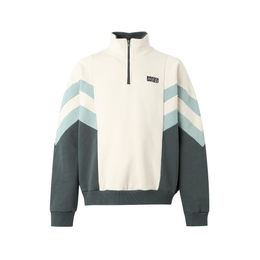 Kaotiko Sweatshirt 'CLARK' Herren Gr&ouml;&szlig;e S elfenbein / pastellgr&uuml;n / dunkelgr&uuml;n / schwarz