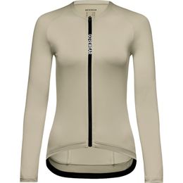 Gore Wear Athletic Zip-Up Hoodie 'Spinshift' female Beige size 36
