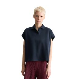 Marc O'Polo Damen Poloshirt "aus Organic Cotton"blau depths, Gr. XL, MARC O'POLO DENIM, unifarben, Obermaterial: 100% Baumwolle, Shirts