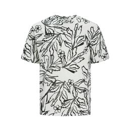 Jack & Jones Jack & Jones Shirt 'JORLAFAYETTE AOP TEE SS CREW NECK' Herren Gr&ouml;&szlig;e S offwhite