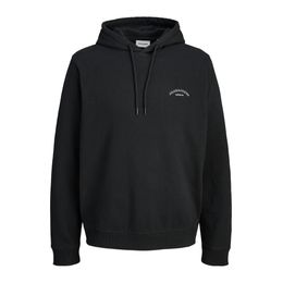 Jack & Jones Plus Jack & Jones Plus Sweatshirt 'JJCollege' male size 4XL Black / White