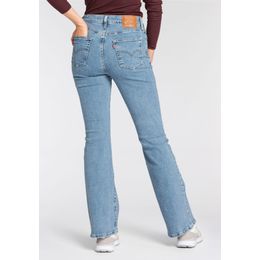Levi's LEVI'S Damen Schlagjeans "726 HR FLARE", blau, Gr. 30, Web, Obermaterial: 85% Baumwolle, 7% Lyocell, 6% Elastomultiester, 2% Elasthan, Jeans