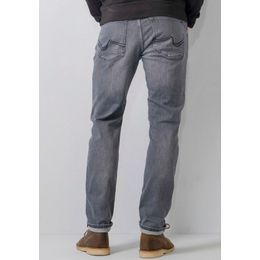 Herren Regular-fit-Jeans "RUSSEL", grau, Gr. 33, PETROL INDUSTRIES, Denim/Jeans, Obermaterial: 86% Baumwolle, 12% Polyester, 2% Elasthan, Jeans, mit