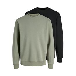 Jack & Jones Jack & Jones Sweatshirt 'JJEBradley' male Grey, Black size XXL