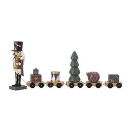 Bloomingville Weihnachtlicher Dekozug Vadim aus Holz blaugr&uuml;n skandinavische Deko Online Shop