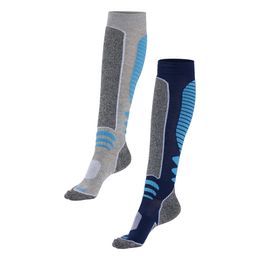 active by Lascana Lascana Active Sportsocken Damen Gr&ouml;&szlig;e 35/38 blau / grau