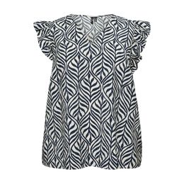 Vero Moda Curve Bluse 'VMCJOSIE' Damen Gr&ouml;&szlig;e 4XL ecru / navy