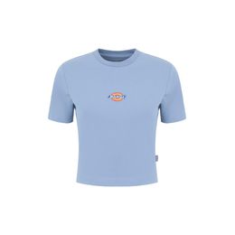 Dickies T-Shirt 'Maple Valley' Damen Gr&ouml;&szlig;e XL taubenblau / gelb / rot