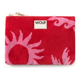 Wouf Kosmetiktasche 'Terry' Damen Gr&ouml;&szlig;e One Size pink / rot